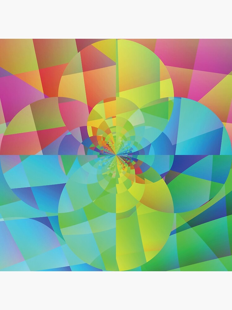 "Geometry Shattered Extra Bright" Poster for Sale by ChrisCoxArt ...