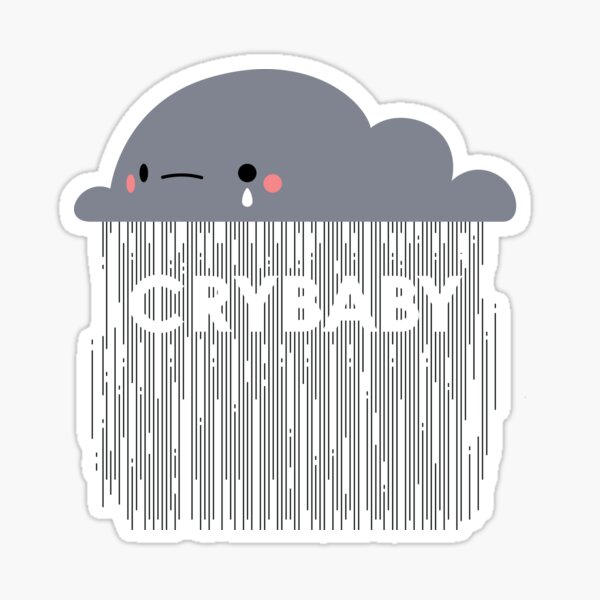 "CRYBABY" Sticker for Sale by KaseyTheGolden | Redbubble