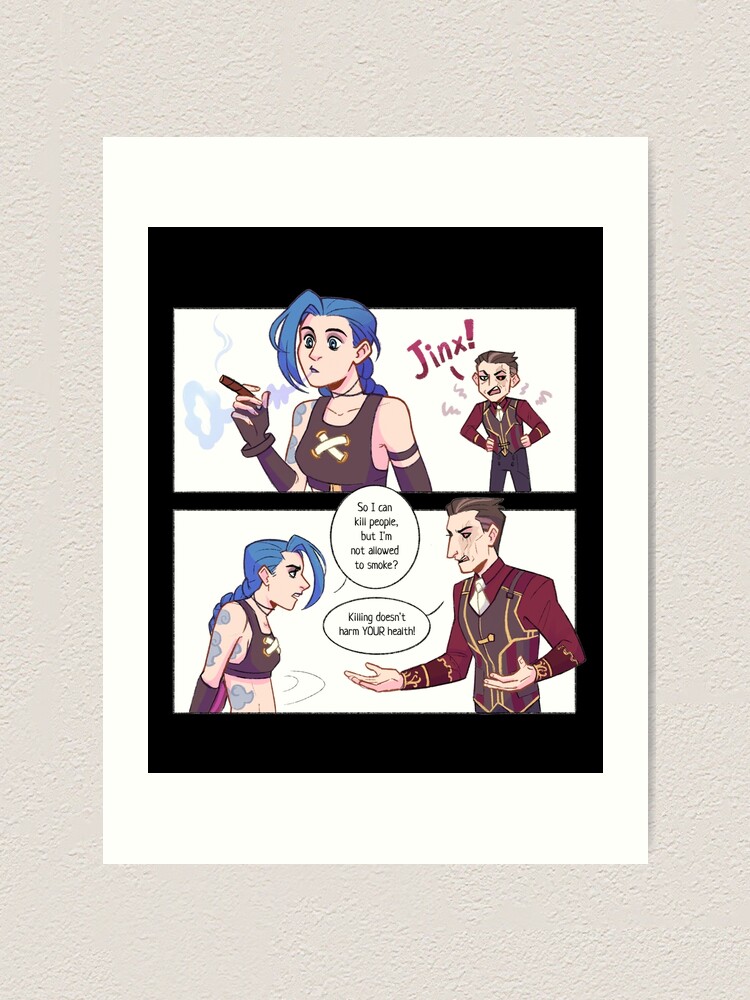 Arcane Jinx And Silco Art Print By Be Yourself Art Redbubble