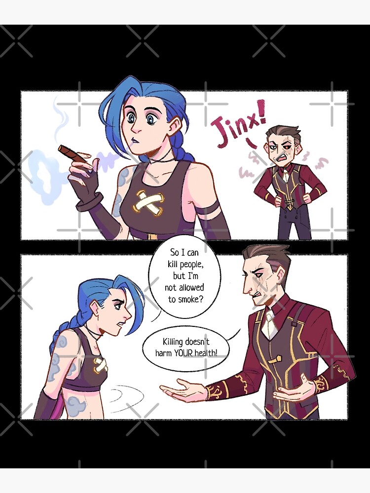 "Arcane Jinx and Silco" Art Print by be-yourself-art | Redbubble