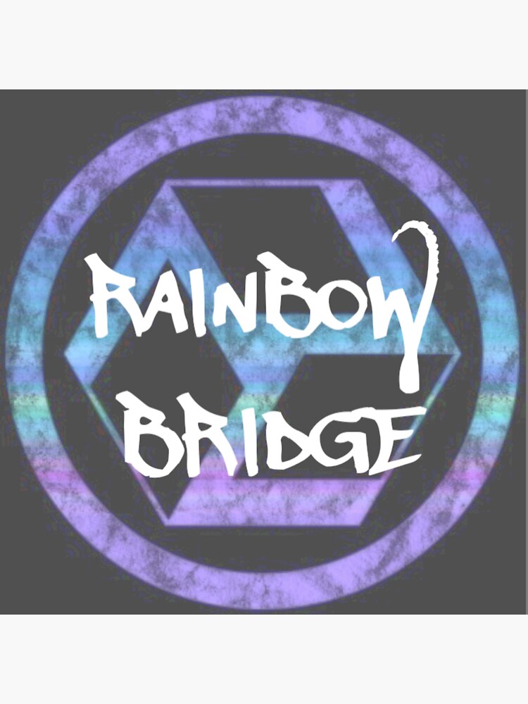 "Rainbow Bridge " Sticker by metatronix | Redbubble