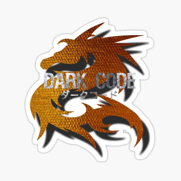 "DARK CODE brand logo" Sticker by RobPal | Redbubble