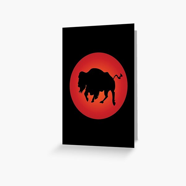 "Buffalo Respect Ojibwe Indigenous WAWEZHI CANADA" Greeting Card for ...
