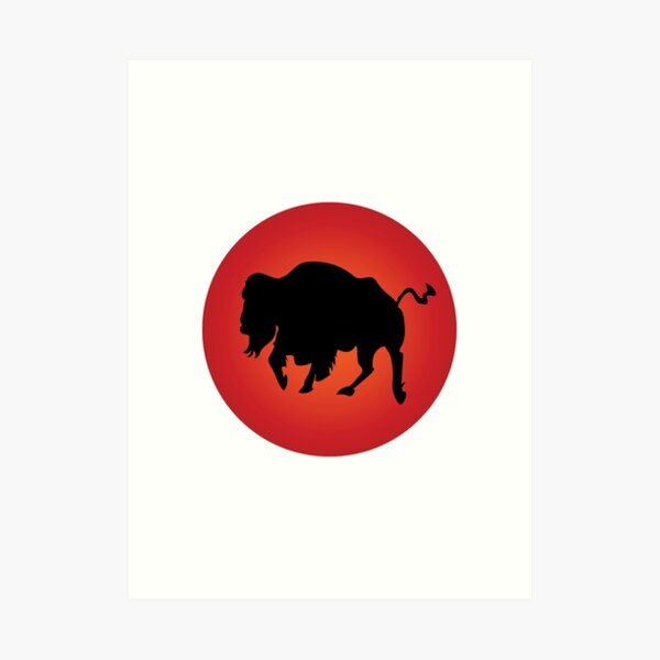 "Buffalo Respect Ojibwe Indigenous WAWEZHI CANADA" Art Print by WAWEZHI ...