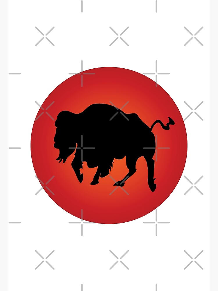 "Buffalo Respect Ojibwe Indigenous WAWEZHI CANADA" Art Print by WAWEZHI ...