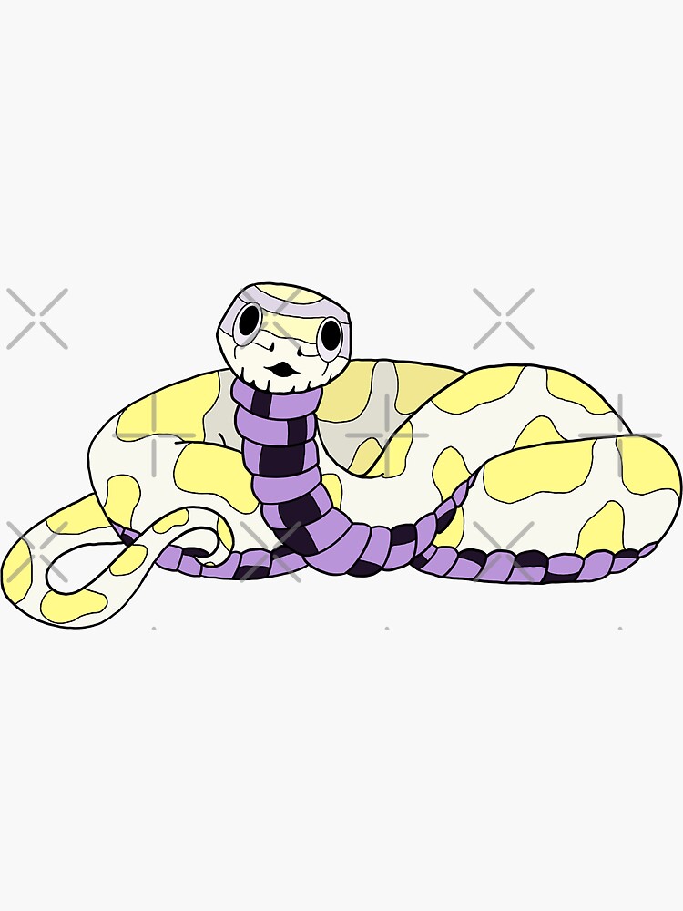 "Non-Binary Pride Snake" Sticker for Sale by pythoncustomart | Redbubble