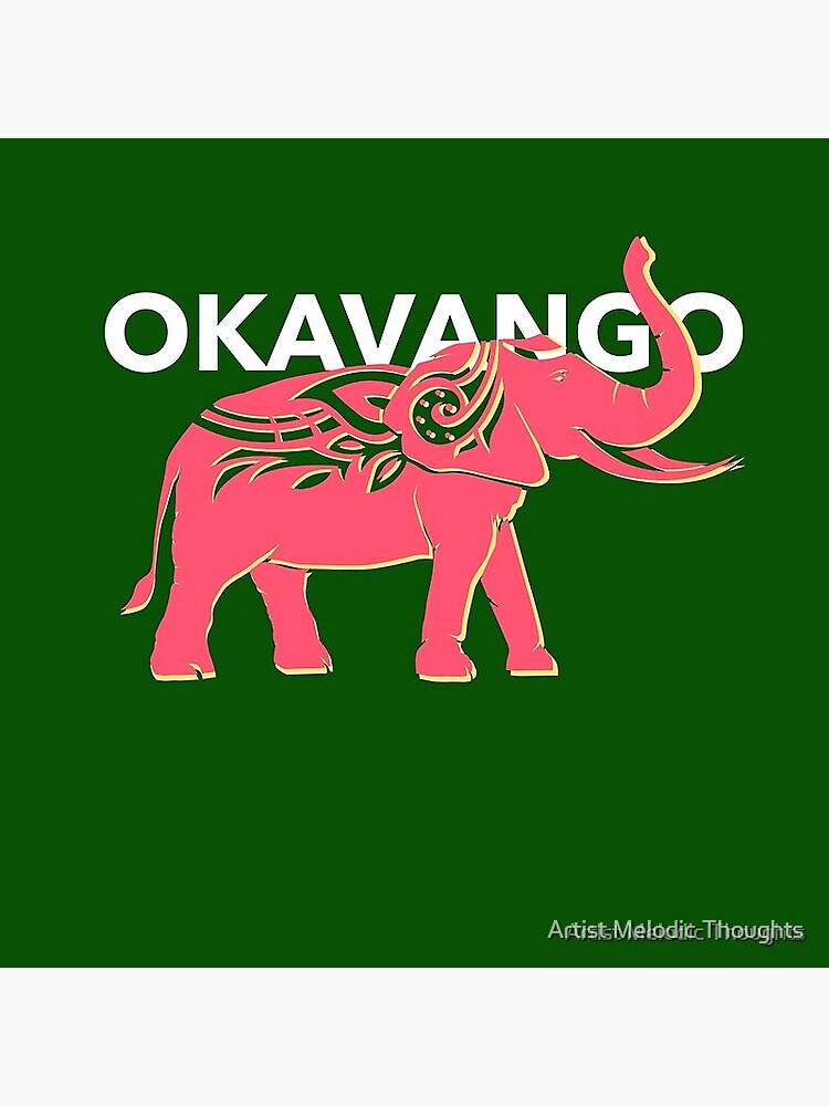 "OKAVANGO Earth Elephant Tee" Sticker for Sale by 312moconartist ...