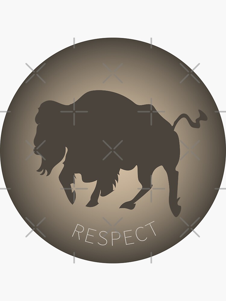 Pegatina «Buffalo Respect Ojibwe Indígena WAWEZHI CANADÁ» de WAWEZHI ...