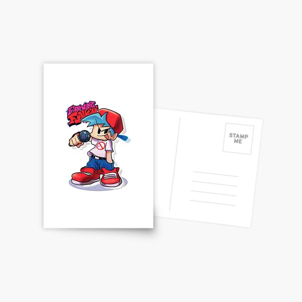 "Copy of FNF BF friday night funkin cute funny BF" Postcard by karim ...