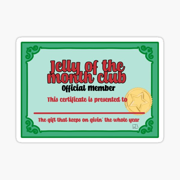 Jelly Of The Month Club Certificate Ubicaciondepersonas cdmx gob mx