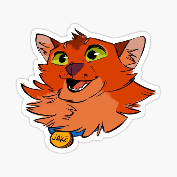 "Jake" Sticker for Sale by beffalumps | Redbubble