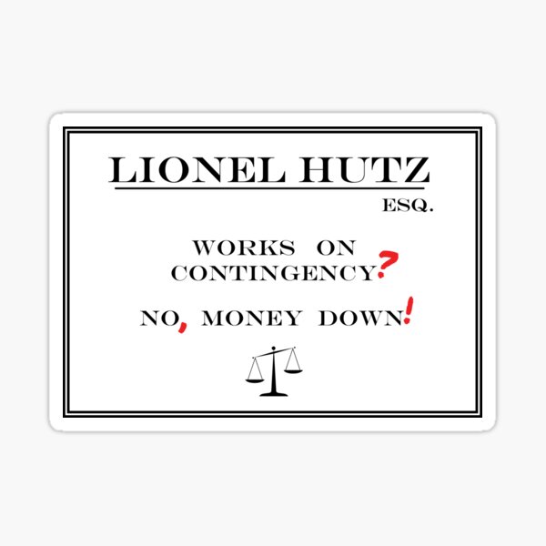 "Contingency?" Sticker for Sale by kidofwgkta | Redbubble