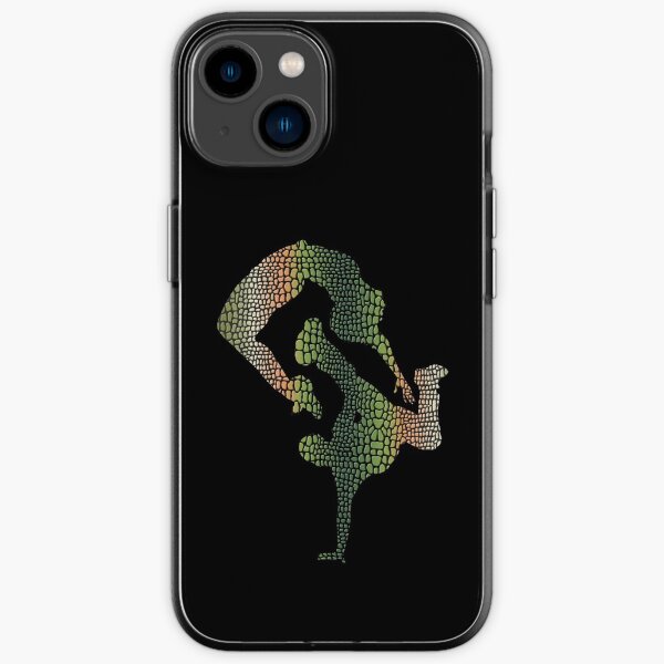 "BREAKDANCE SILHOUETTES - SNAKE LIZARD REPTILE TEXTURE" iPhone Case for ...