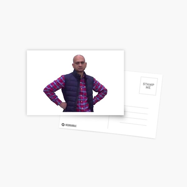 "Disappointed Cricket Fan Sarim Akhtar Meme" Postcard for Sale by ...
