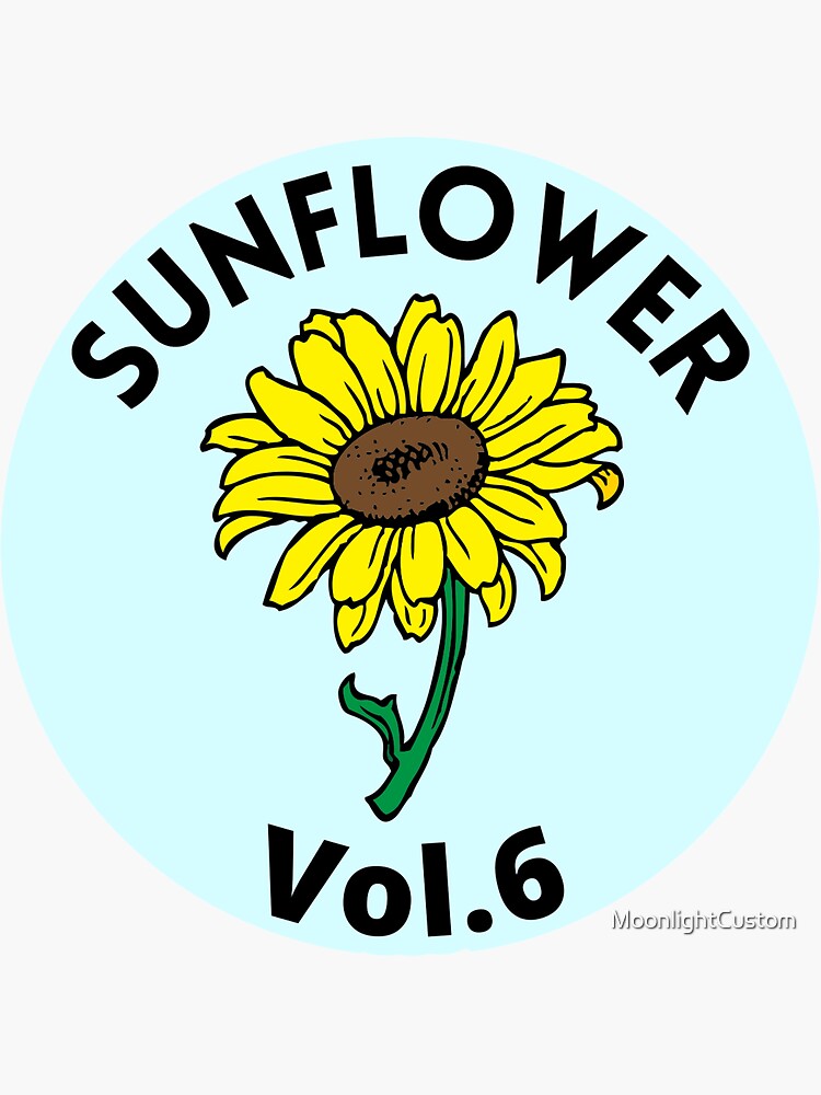 "Harry Styles " Sunflower" Sticker " Sticker by MoonlightCustom | Redbubble