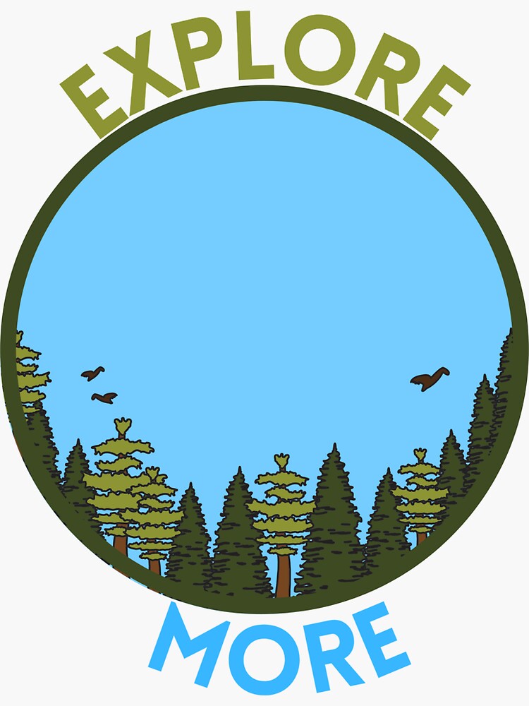 "Explore More" Sticker by EssenceNature | Redbubble