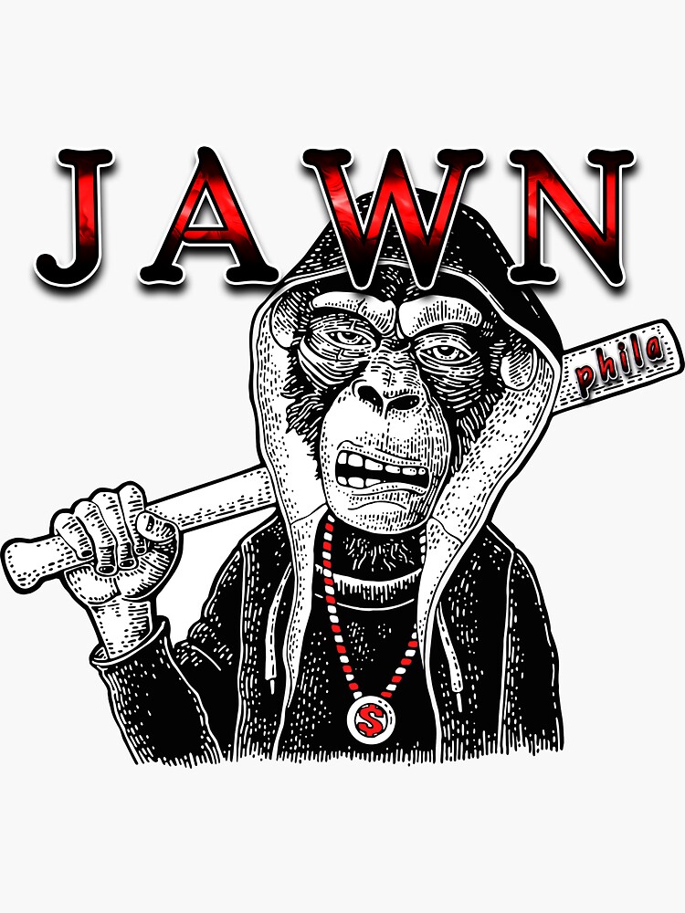 "Jawn - Philly Slang Tee" Sticker for Sale by sgibby80 | Redbubble