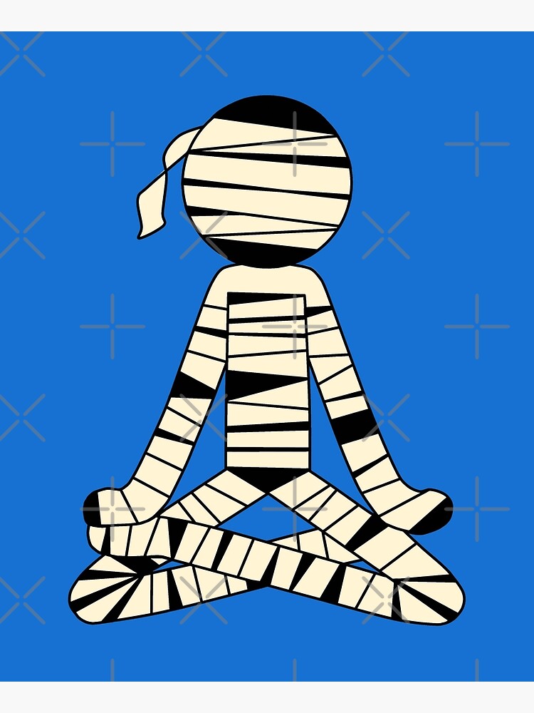 " Stickman / mummy stickman meditaing" Poster for Sale by ...