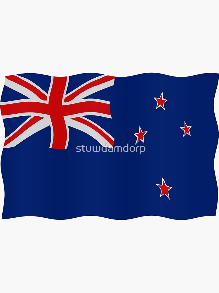 "New Zealand flag" Sticker for Sale by stuwdamdorp | Redbubble