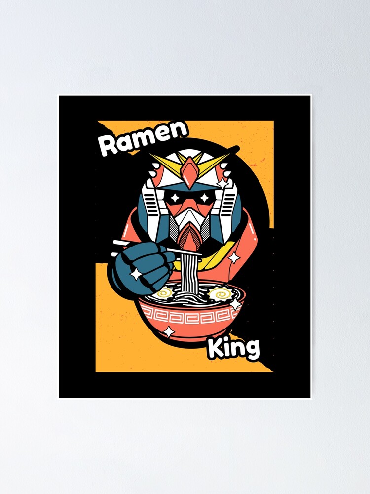 Póster «El diseño de Mech Ramen King His and Hers» de TheADHDsquirrel ...