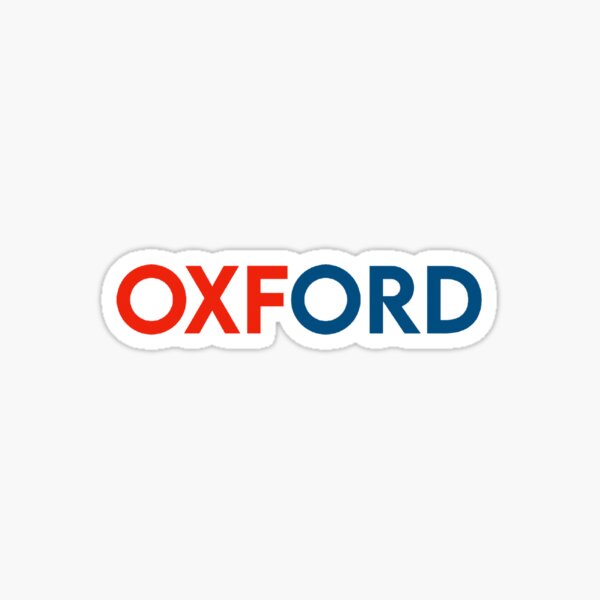 "oxford sticker" Sticker for Sale by lacihitchcock | Redbubble