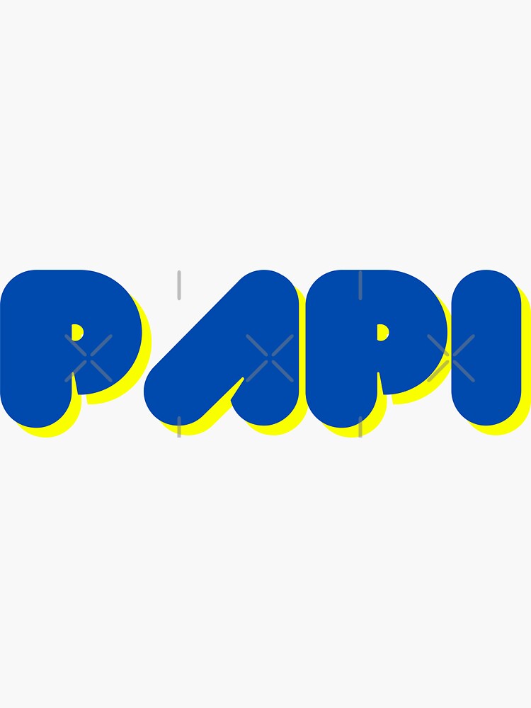 "Papi" Sticker by Maxwell-Alex | Redbubble