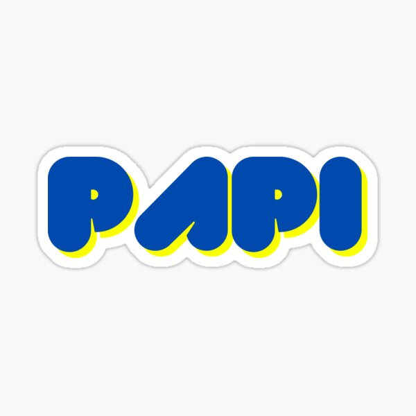 "Papi" Sticker by Maxwell-Alex | Redbubble