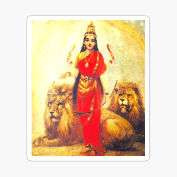 "Durga (Raja Ravi Varma) - Yoga and Meditation - Classic Hipster ...