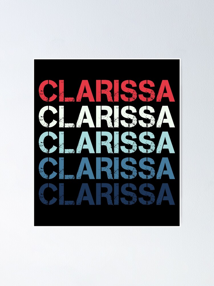 Póster «Camiseta con nombre de Clarissa - Camiseta de artículo de ...