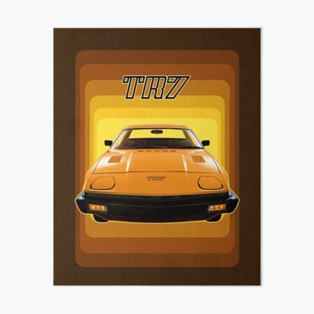 "Triumph TR7 Orange / Yellow Concentric Form" Art Board Print by ...