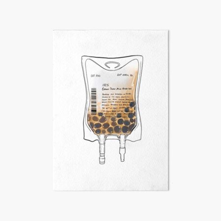 "Bubble Tea IV" Art Board Print by artbykojpg | Redbubble