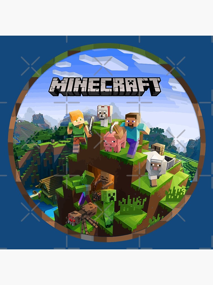 "Minecraft - Bedrock Logo" Poster for Sale by Vince19Drums | Redbubble