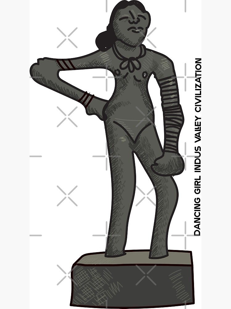 "dancing girl indus valley civilization poster | dancing girl indus ...