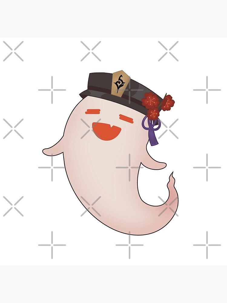 "Genshin Impact Hutao Ghost Boo Tao Bootao Sticker" Art Print by ...