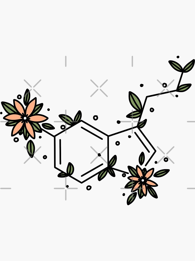 "Serotonin " Sticker for Sale by 3blondegirls | Redbubble