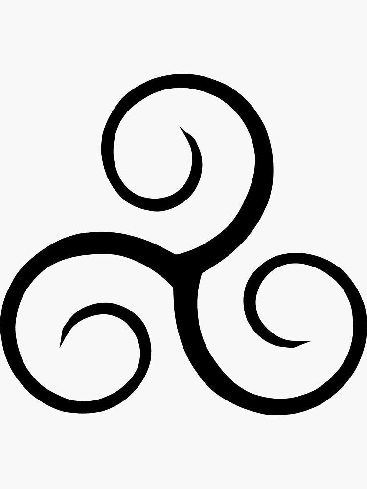 "Triskele (Three Legs) Celtic Symbol" Sticker by GemPearl | Redbubble