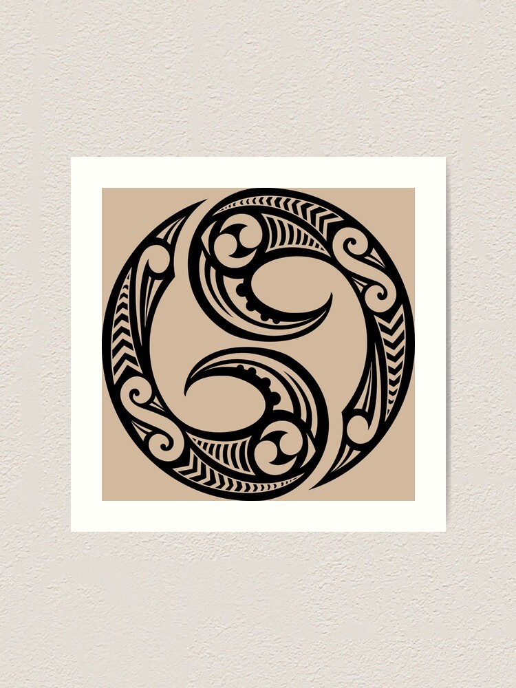 "Maori Carving, Koru spiral design" Art Print by Kiwidom | Redbubble