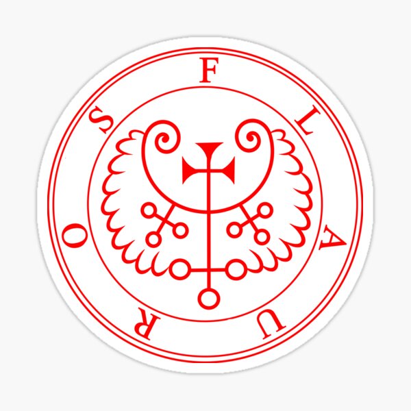 "Flauros - Goetia (red)" Sticker by Shadow-Kingdom | Redbubble