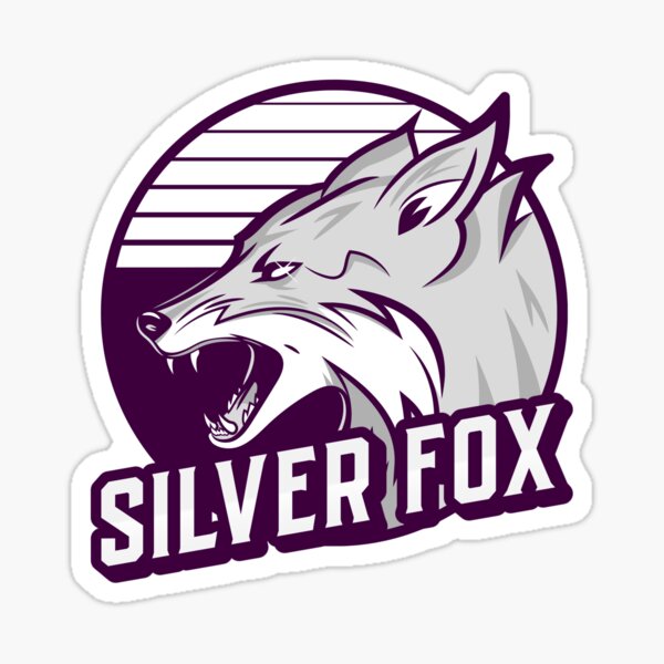 "Silver Fox" Sticker by FreckleFace01 | Redbubble