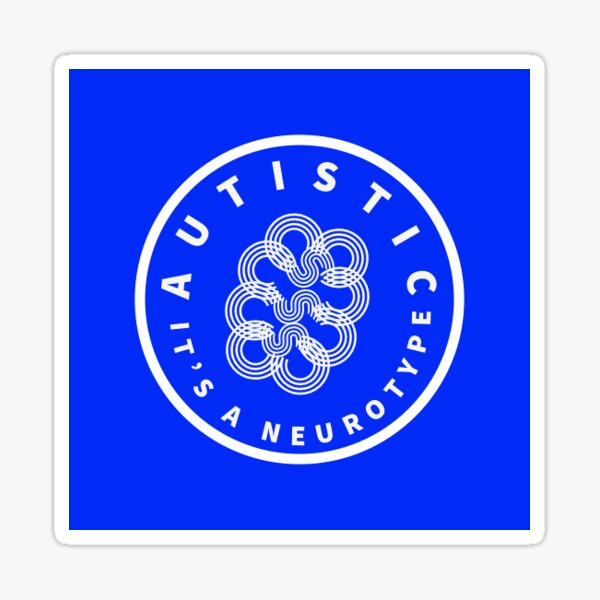 "NEUROTYPE brain" Sticker for Sale by bluegirlau | Redbubble