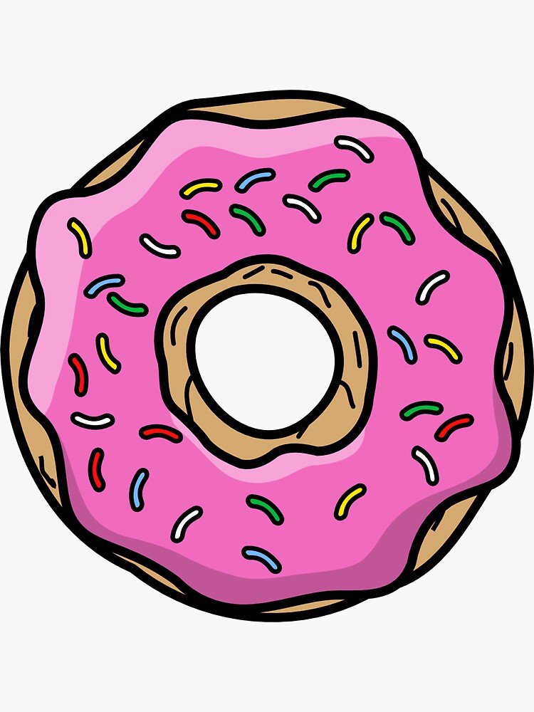 "Simpson Donut" Sticker for Sale by LaBellaTherese | Redbubble