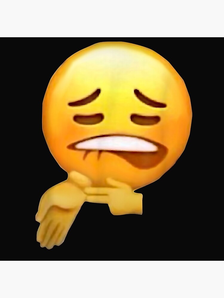 "Sheesh Face Meme With Biting Lip And Arm Pointing" Art Print for Sale ...