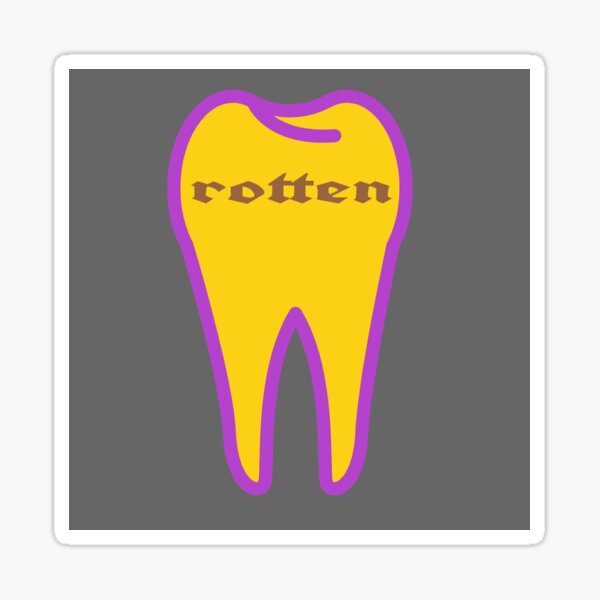 "Rotten" Sticker for Sale by Girlnamedmo | Redbubble