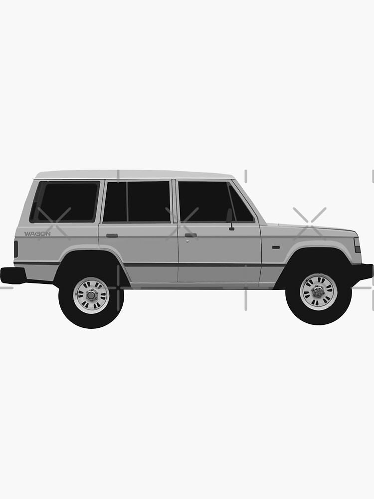 "Pajero-montero-side" Sticker for Sale by MandalaPics | Redbubble