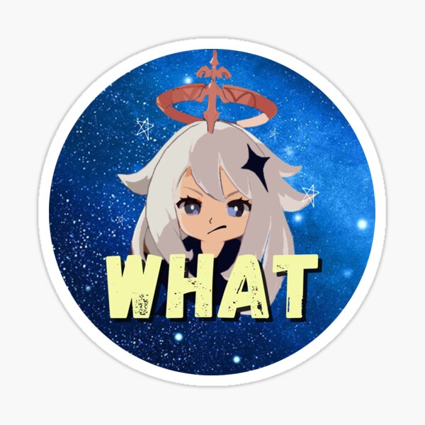 "Paimon What" Sticker by mandafeeney1213 | Redbubble