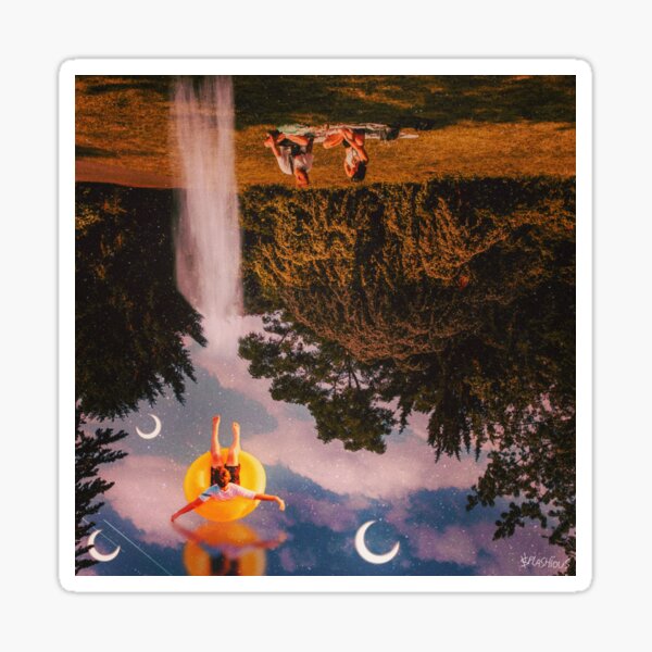 "floating" Sticker for Sale by Splashious | Redbubble