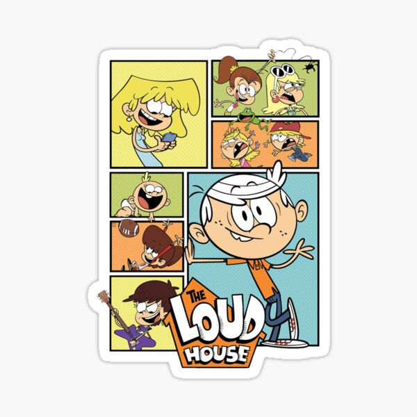 "loud house " Sticker for Sale by TheLettering | Redbubble