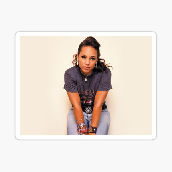 "Alicia Keys" Sticker for Sale by Teditenan | Redbubble