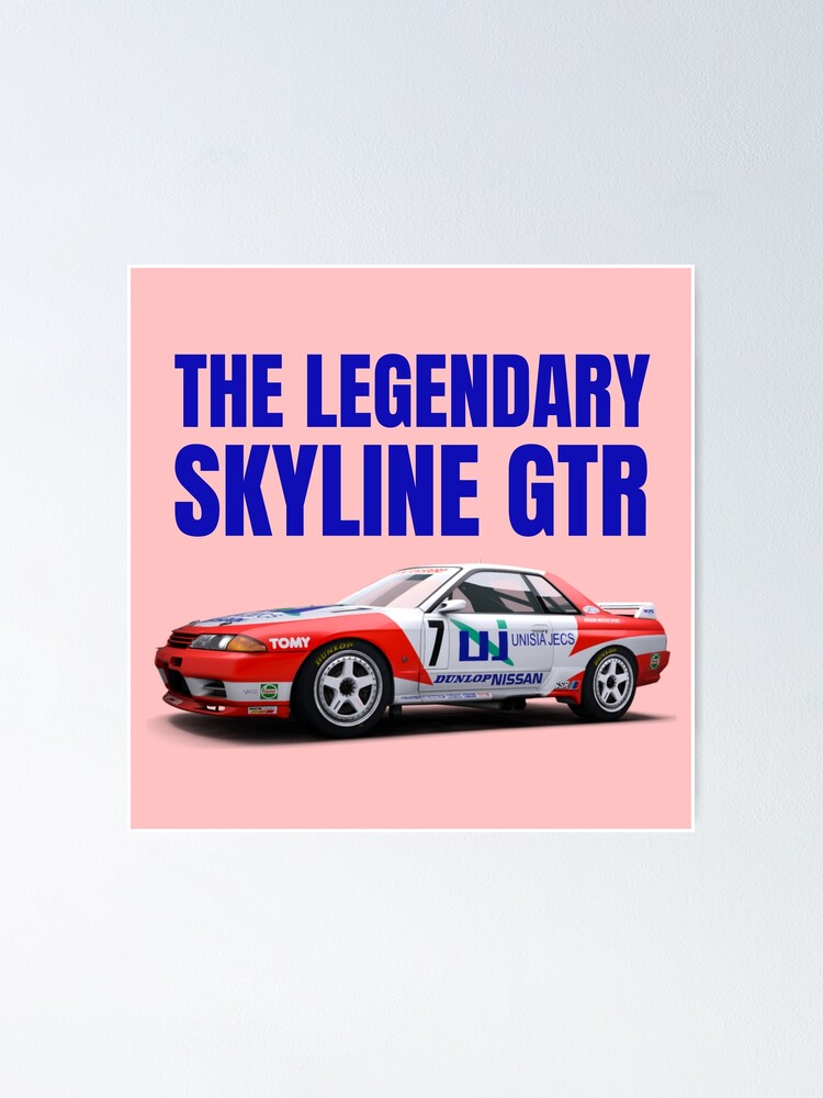 "The Legendary Skyline GTR R32" Poster for Sale by MOTOSHIFT | Redbubble