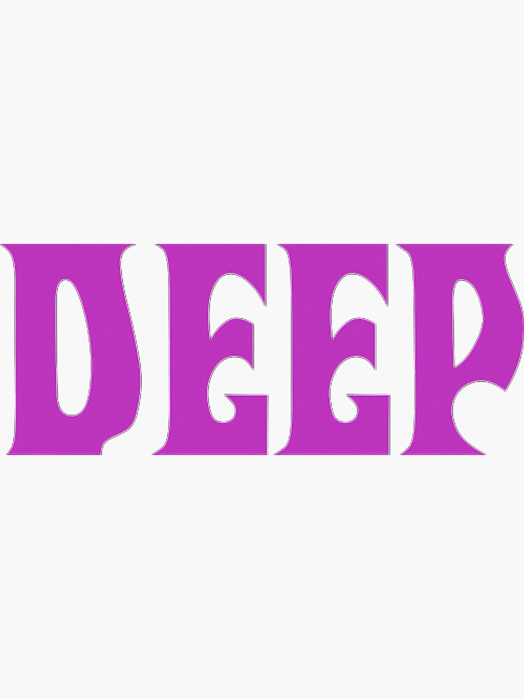 "Deep Purple" Sticker by yamisukey | Redbubble